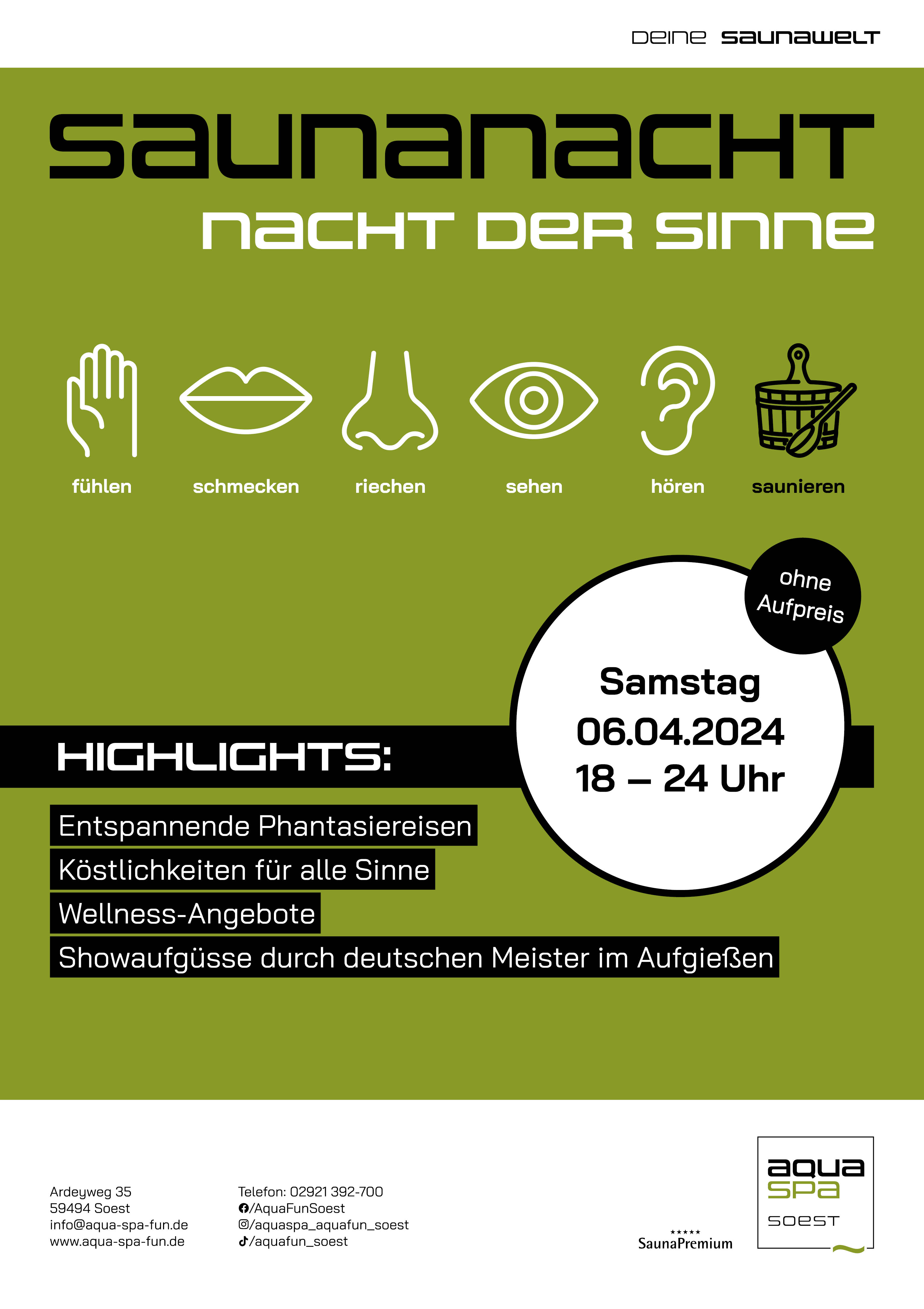 Sauna-Events - AquaFun Soest